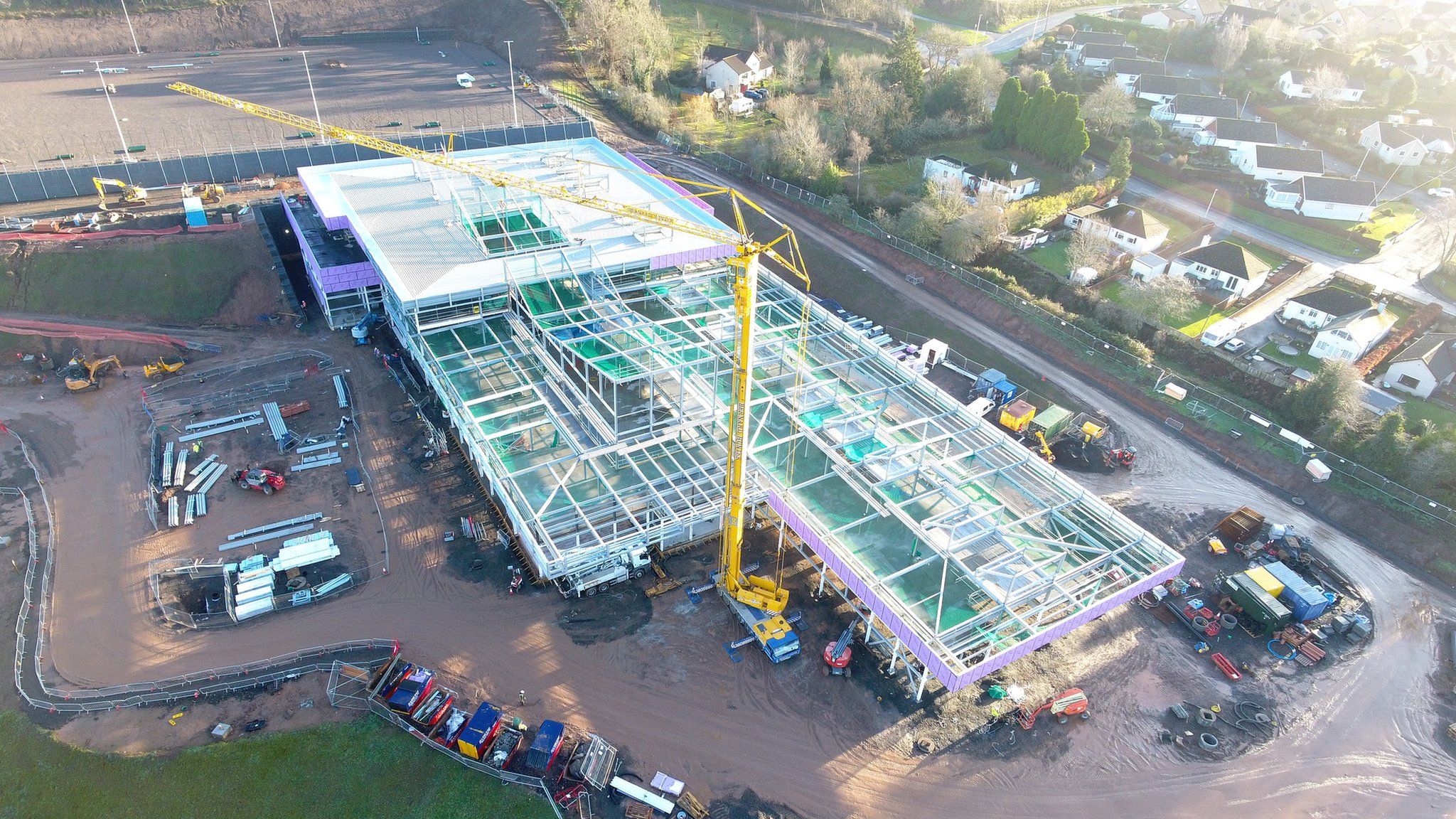 £32m Jedburgh schools campus taking shape - BBC News