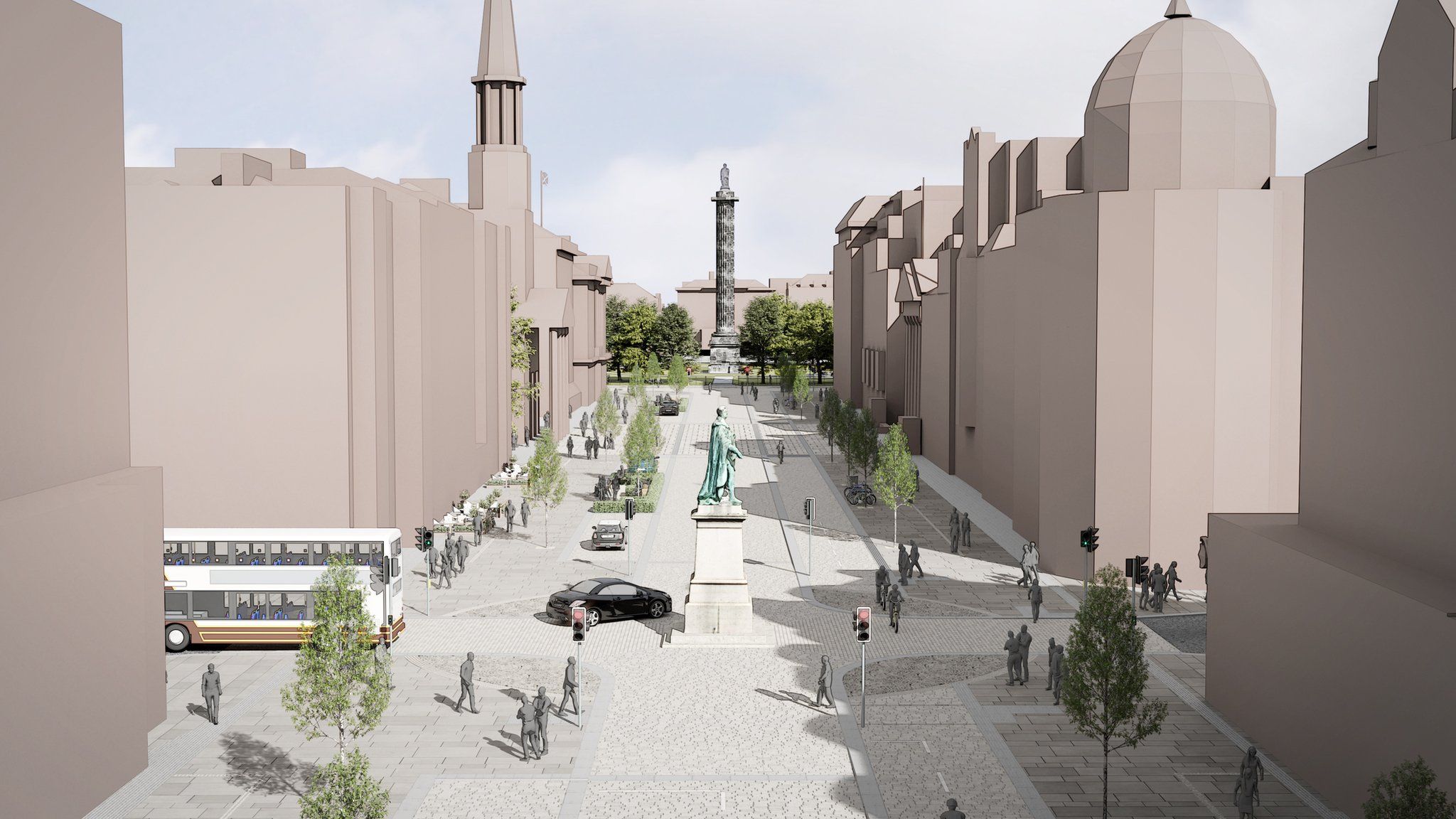 Historic Edinburgh street to get European boulevard feel - BBC News