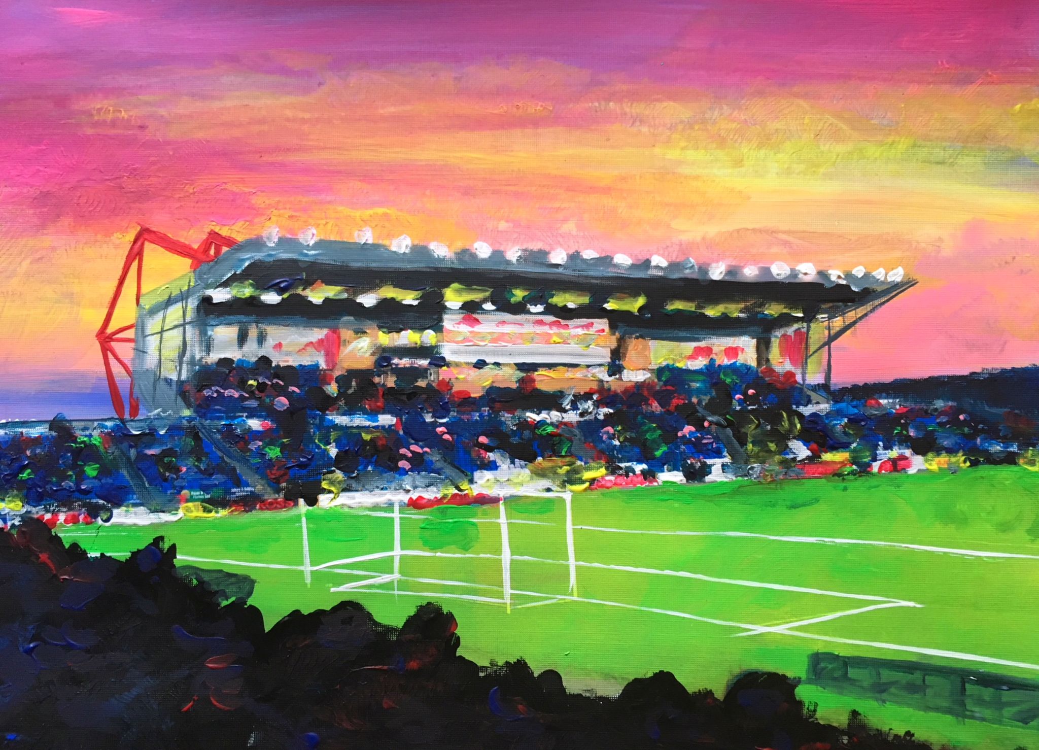 The Scottish artist finding inspiration from football - BBC News