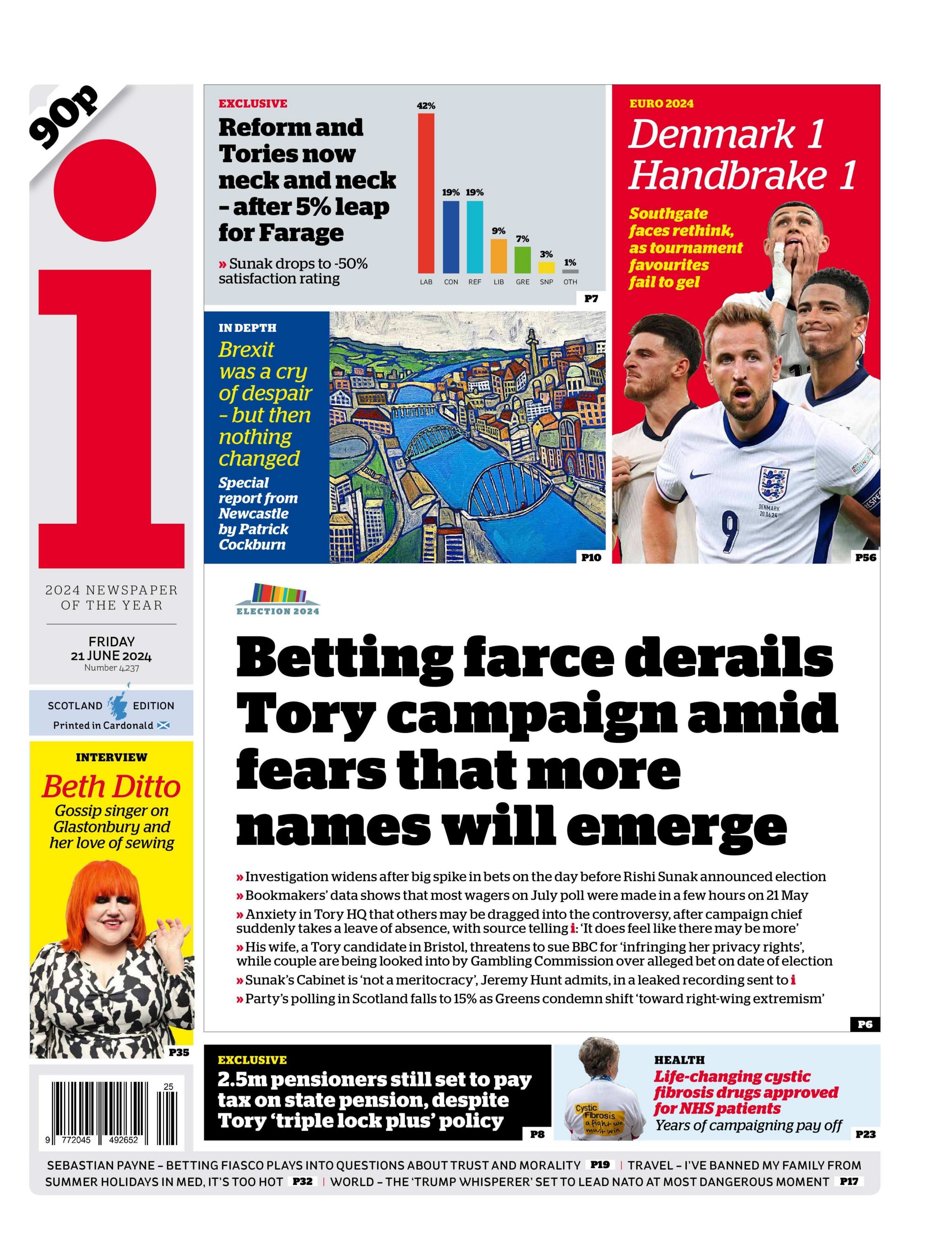 Scotland's papers: Tory betting 'farce' and Ibrox closed - BBC News