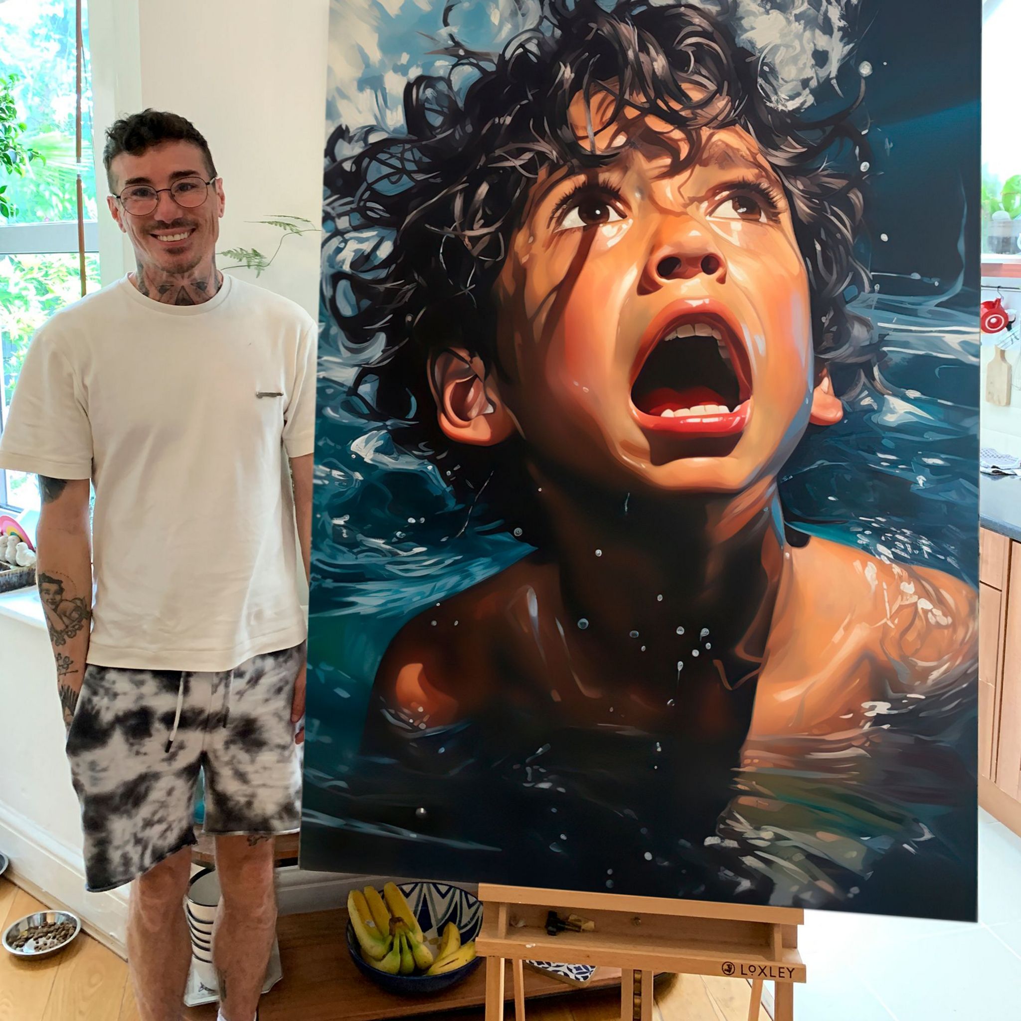 How the art world adopted Glasgow 'Slum Boy' Juano Diaz - BBC News