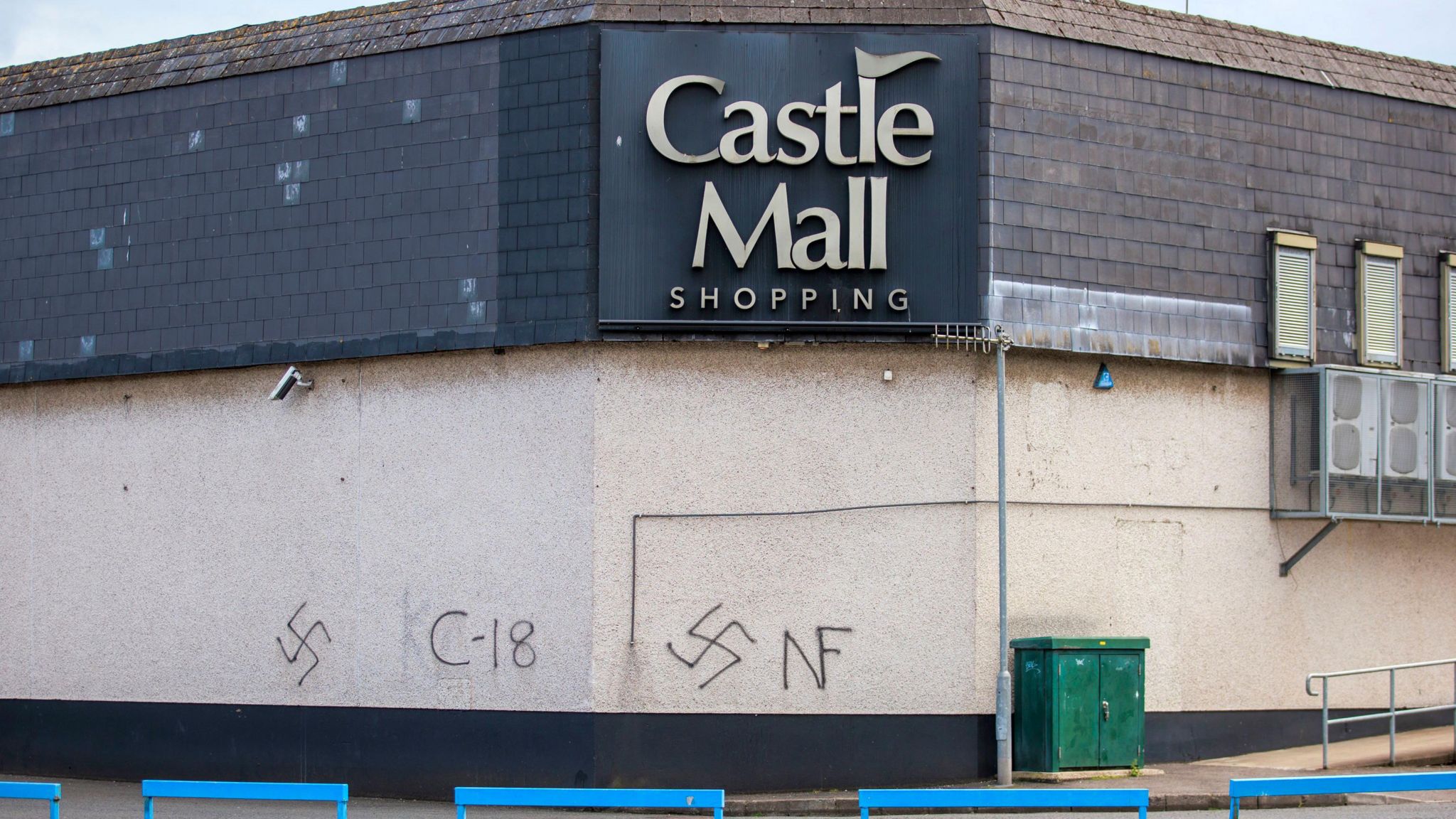 Antrim Nazi symbols outside ability cafe 'shocking' for staff - BBC News