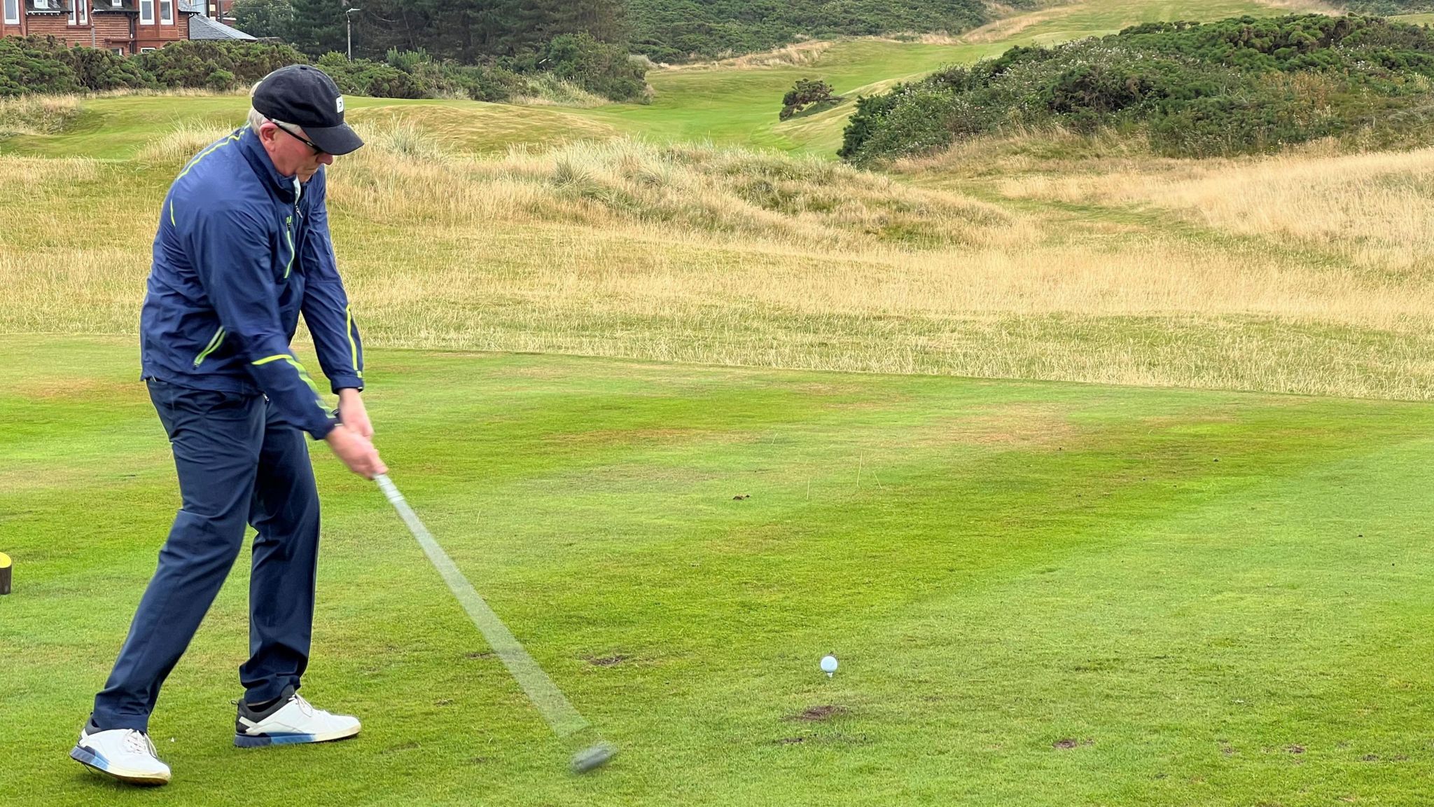 Troon colourful but quiet as town tees up for The Open - BBC News