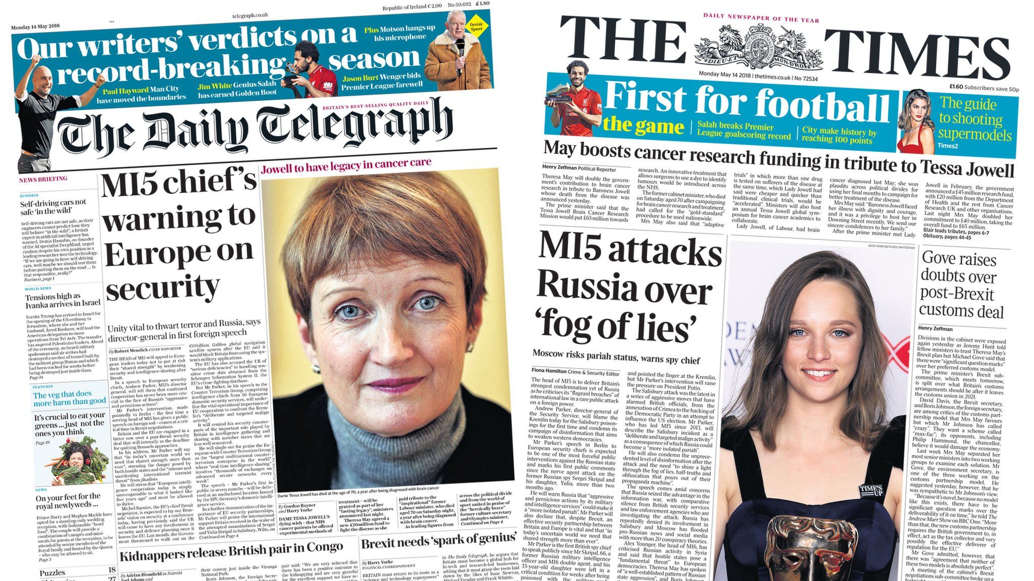 News Daily: MI5 warns over IS and Russia, and kidnapped Brits 'grateful ...
