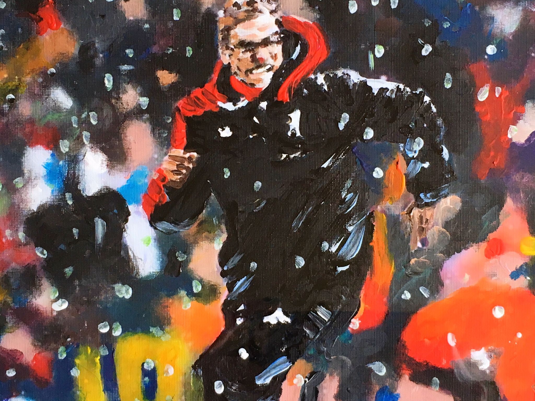 The Scottish artist finding inspiration from football - BBC News