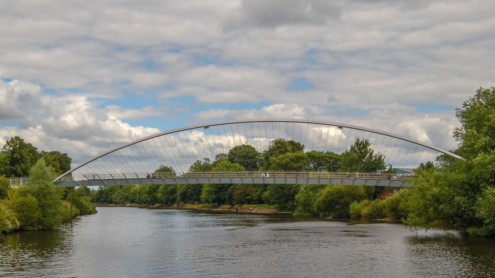 Work on York's flood-hit Millennium Bridge completed - BBC News