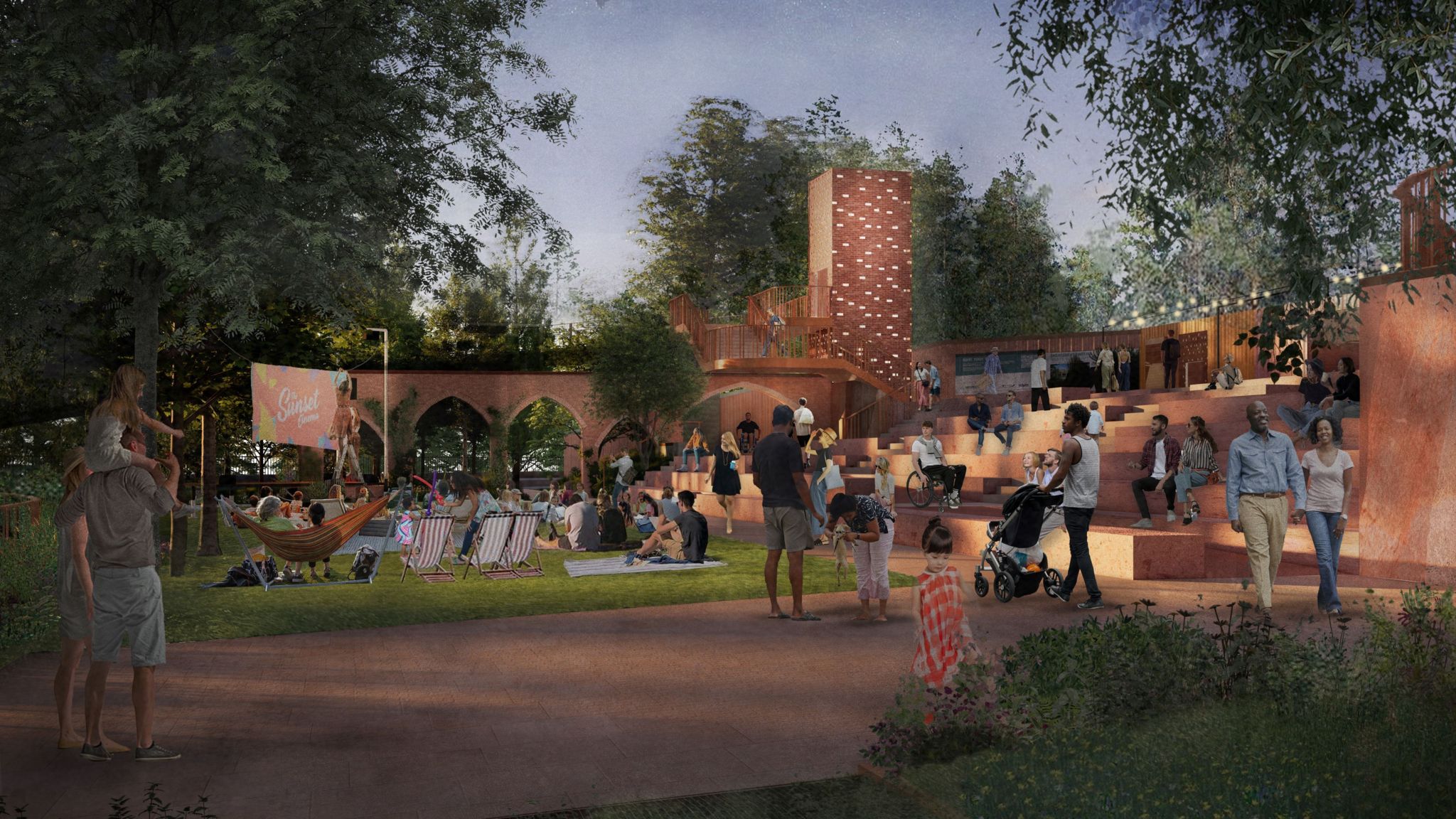 Shrewsbury riverside: Plans revealed for new park - BBC News