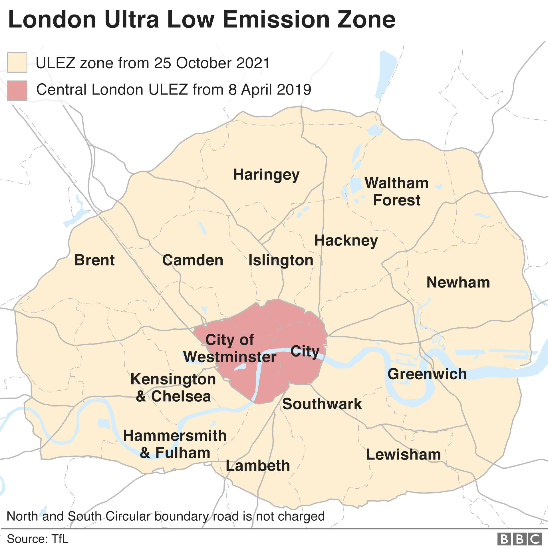 Clean air zones: Where will UK drivers pay for polluting? - BBC News