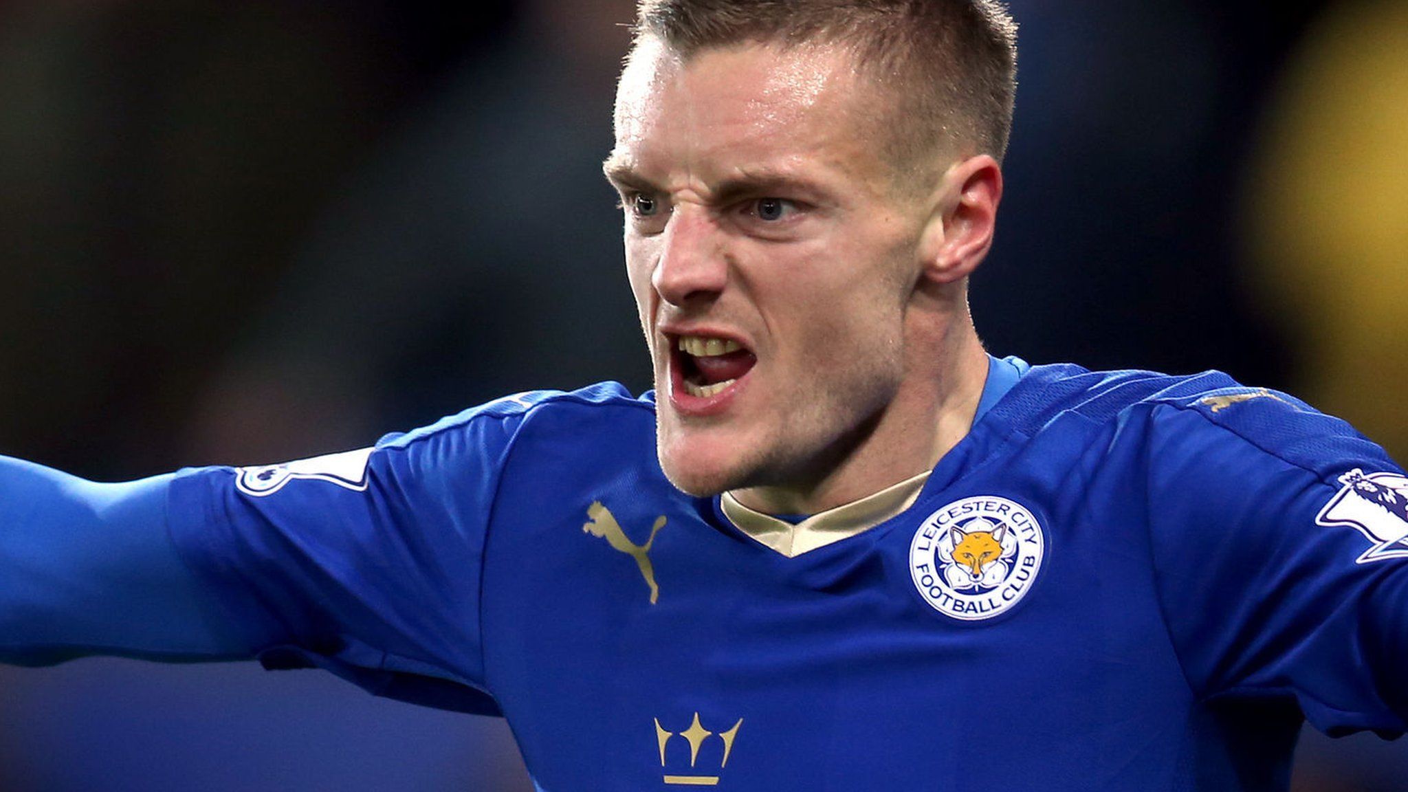 Jamie Vardy breaks record for goals in consecutive games - BBC Sport