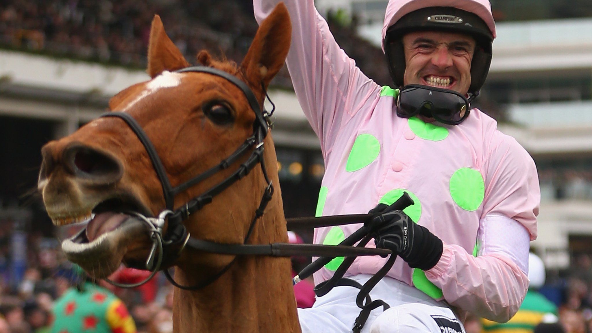Cue Card & Annie Power win at Aintree Grand National meeting - BBC Sport