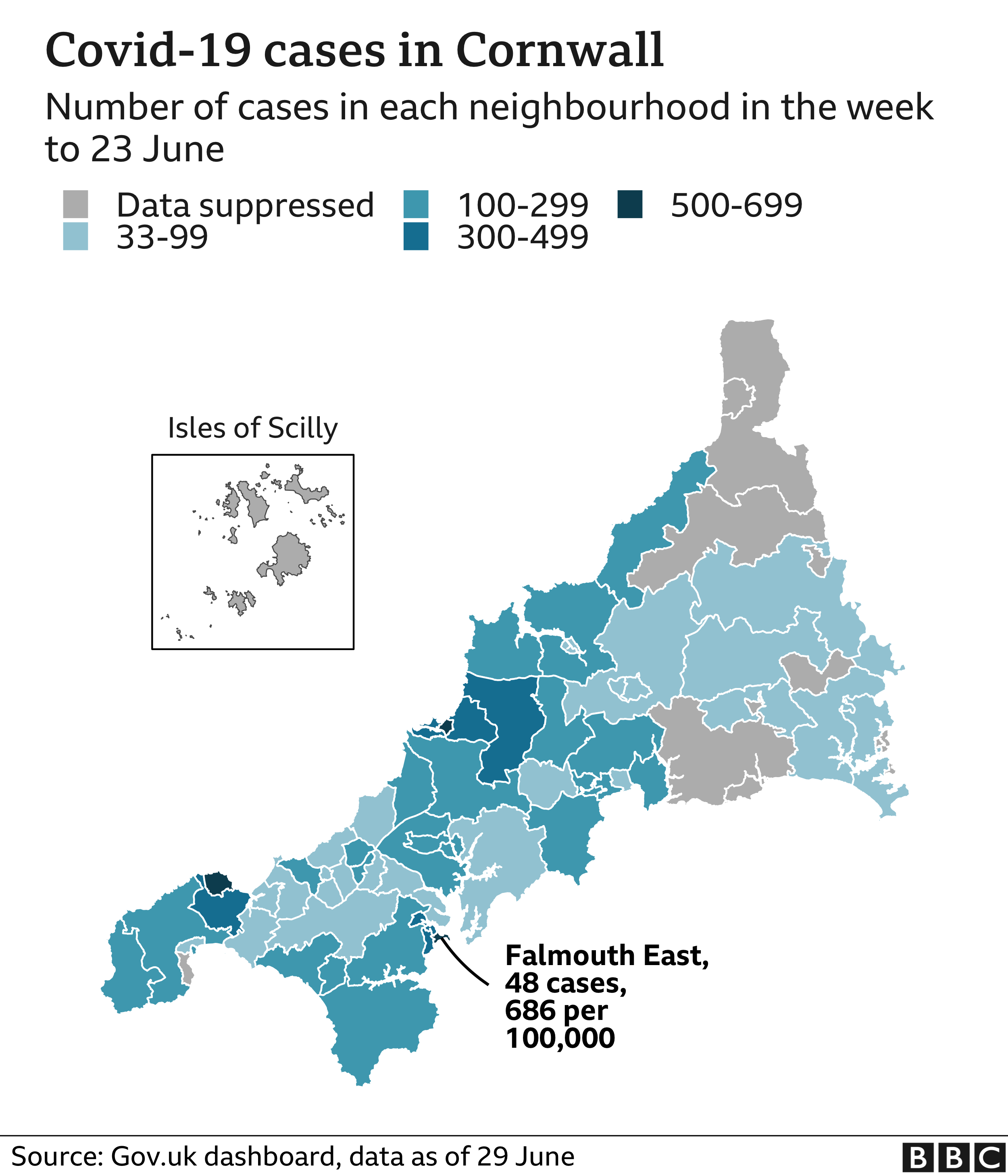 Call for Covid control measures after spike in Falmouth - BBC News