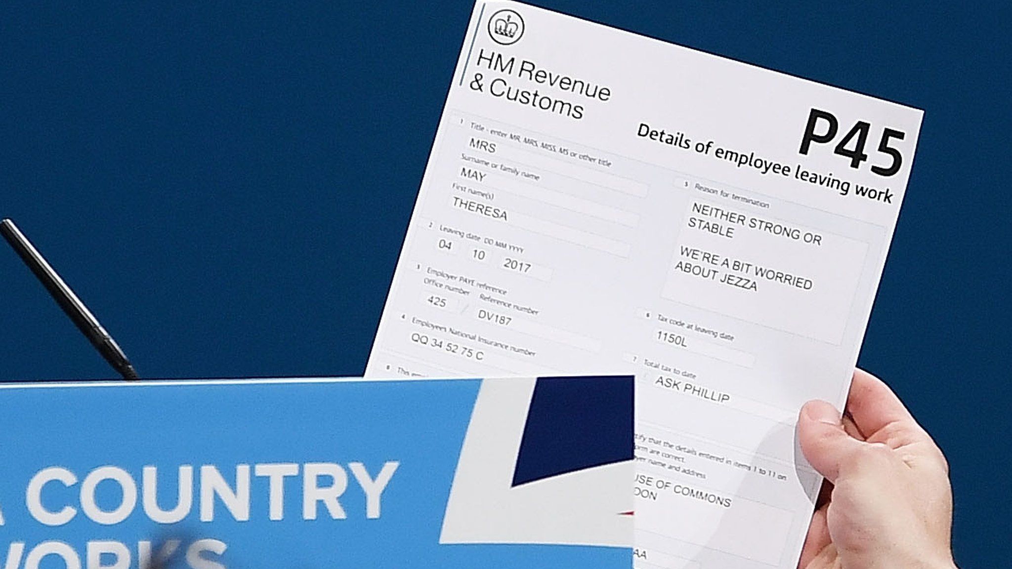 Theresa May's nightmare speech - BBC News