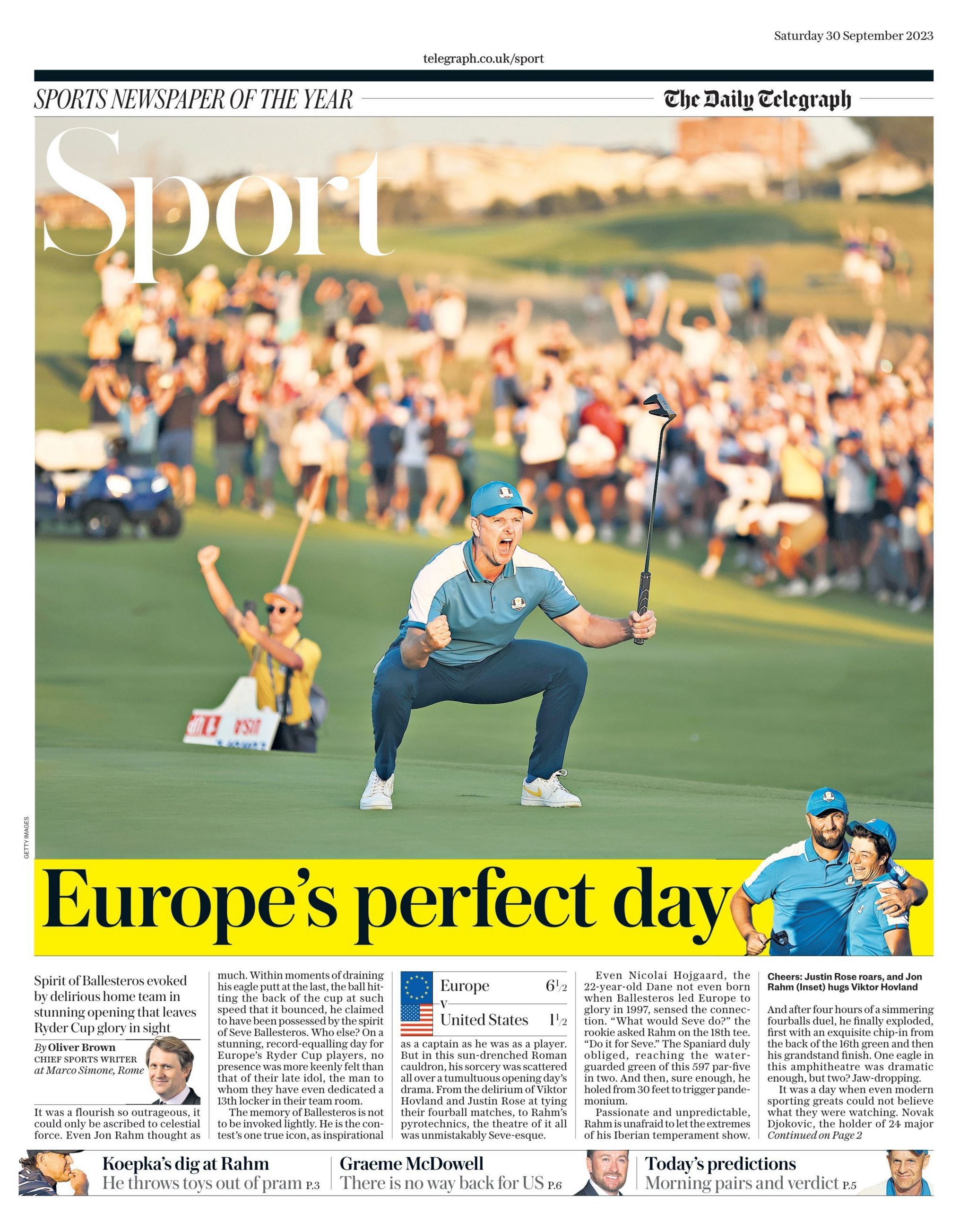 Saturday's back pages - BBC Sport