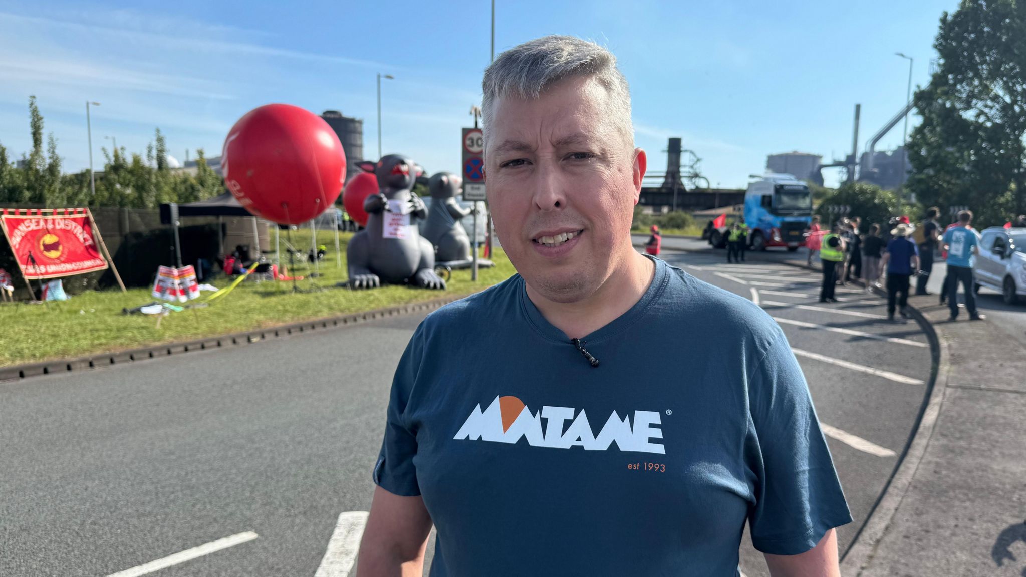 Tata Steel: Port Talbot steelworkers rally ahead of industrial action ...