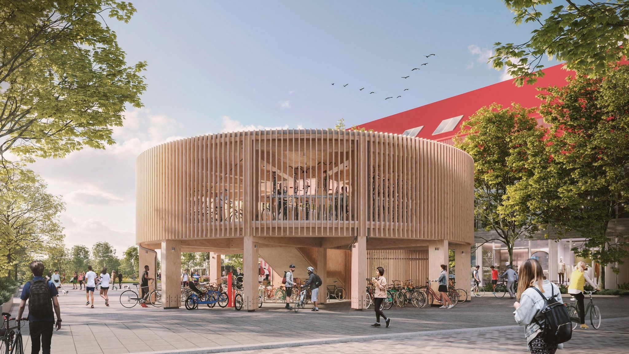 Oxford cycle pavilion set to improve sustainable transport - BBC News