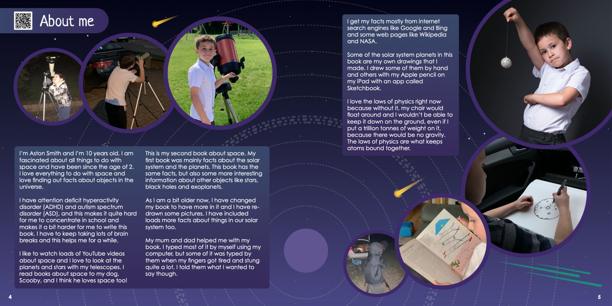 Northampton boy relaunches space book for other autistic children - BBC ...