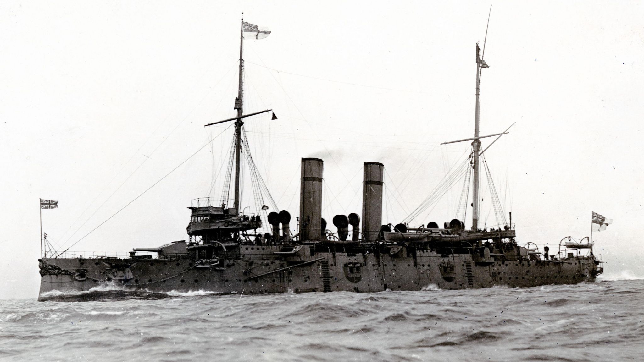 Lost wreck of WW1 ship HMS Hawke found in 'remarkable' condition - BBC News