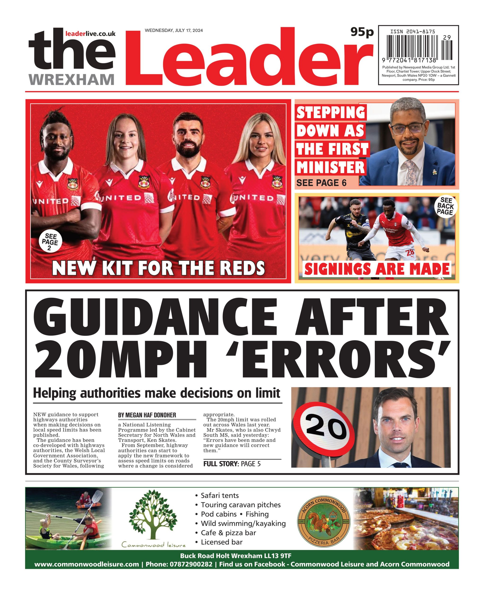 Wales' papers: 20mph 'errors' guidance and Gething 'forced out' - BBC News