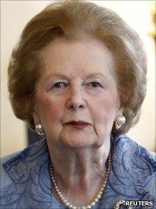 Thatcher 'brighter' in hospital - BBC News