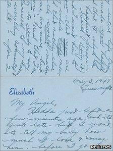 Elizabeth Taylor's love letters up for sale - BBC News