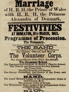 Poster marking Edward VII's 1863 wedding on display - BBC News