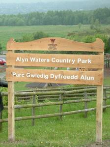 Travellers set up on Alyn Waters Country Park in Wrexham - BBC News