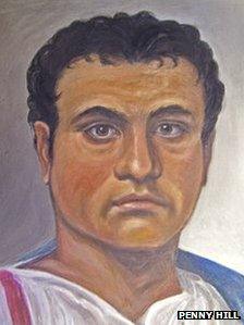 Roman man's face finally revealed at Caerleon museum - BBC News