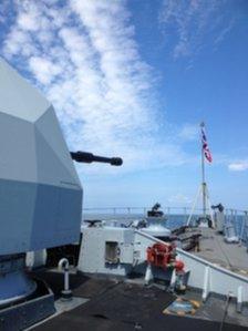 The Lancastrians ruling the waves on HMS Lancaster - BBC News