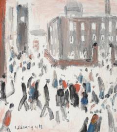 LS Lowry's Street Scene, Factory Gates sells for £50k - BBC News