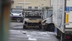 Newtownards: Multiple cars set on fire in business park - BBC News