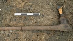 Must Farm: Preserved Bronze Age weapons haul on show at Flag Fen - BBC News