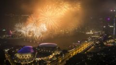 In pictures: The world celebrates 2018's arrival - BBC News
