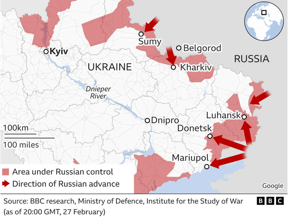 Ukraine: Wakefield to sever ties with Russian twin city - BBC News