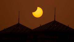 The first partial solar eclipse of 2019 dazzled skies in Eastern Asia ...