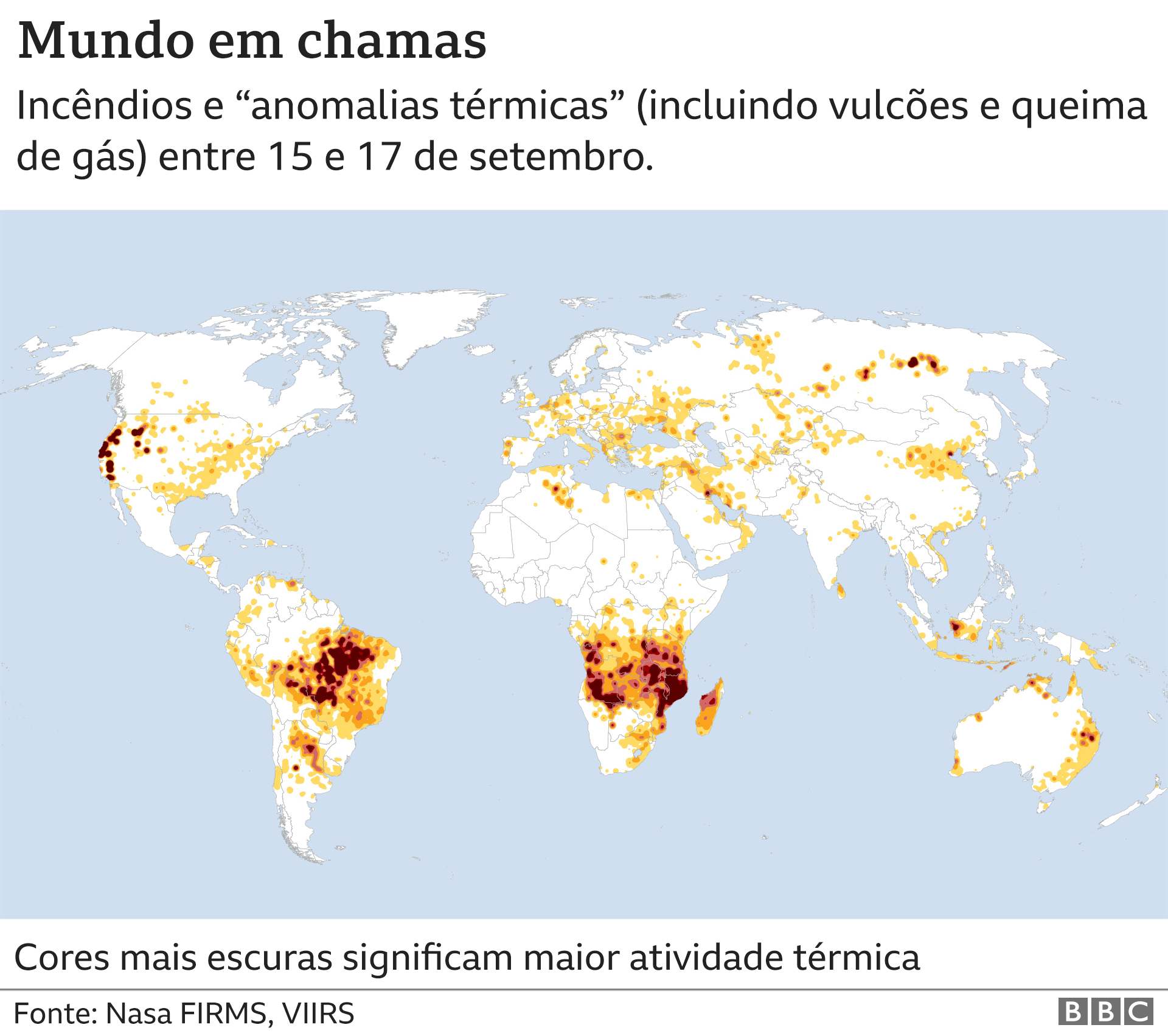 Incêndios florestais pelo mundo são os maiores 'em escala e em emissões ...