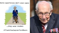 Capt Sir Tom Moore: How the retired Army officer became a nation's hero ...
