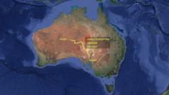 Trekking for 1,800km in Australia's outback with a toddler - BBC News