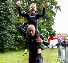 Bailey Matthews: 8-year-old completes his first triathlon - BBC Newsround
