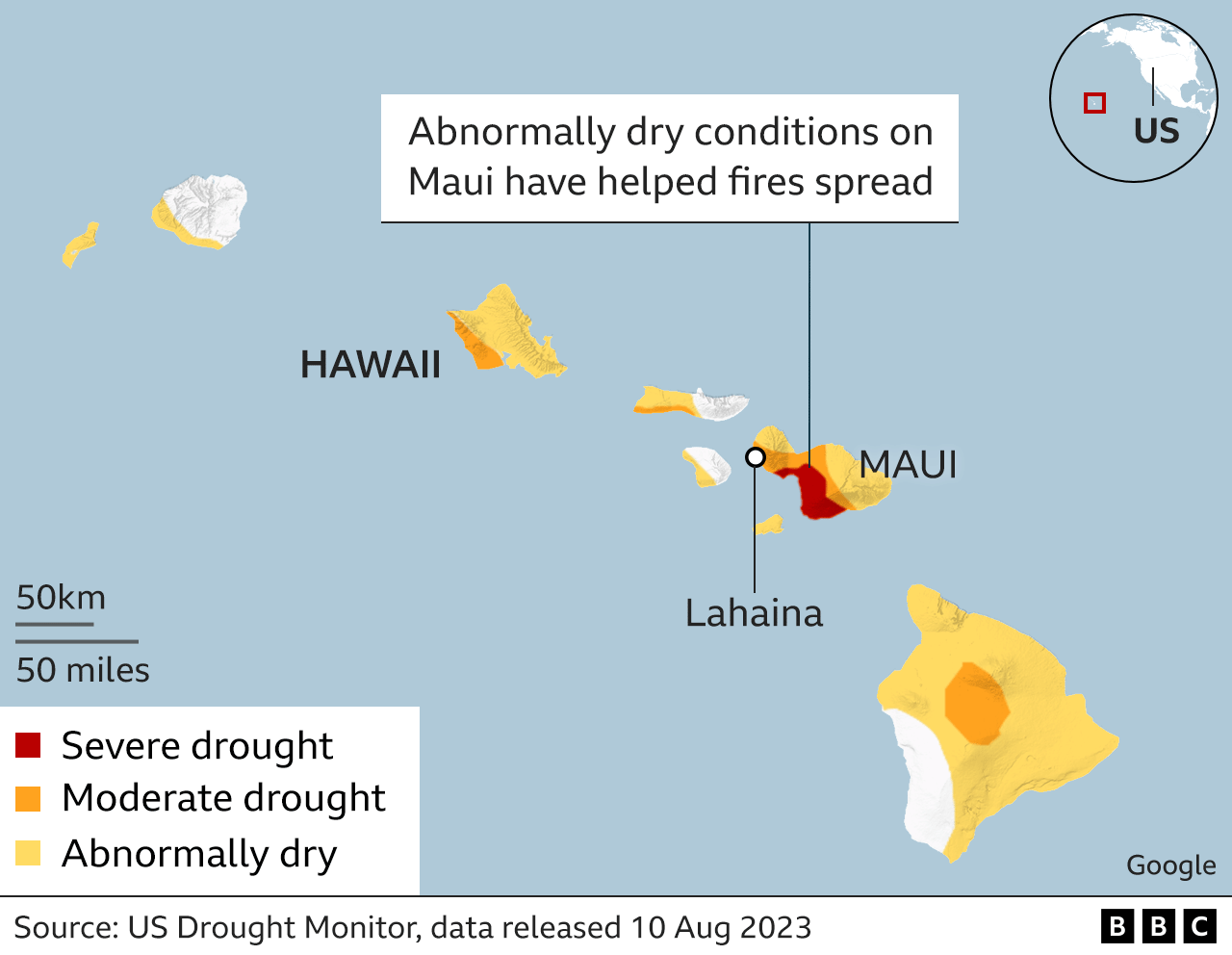 Hawaii fire: Maps and before and after images reveal Maui devastation ...