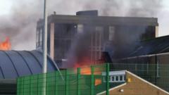 Peebles High School fire damage 'pretty horrendous' - BBC News