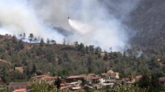 Second firefighter dies tackling Cyprus forest fires - BBC News