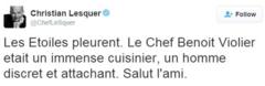 Benoit Violier: Tributes pour in for 'world's best chef' - BBC News