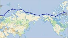 Yacht sails through low-ice Arctic sea routes - BBC News