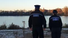 People on frozen water prompt urgent warning from police forces - BBC News