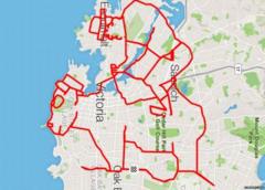 Strava artist draws pictures with his bike and GPS - BBC News