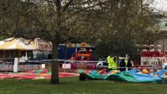 Woking fireworks: Eight children hurt in fall from inflatable slide ...