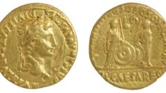 'Exceptional' Roman gold coin hoard found near Norwich - BBC News