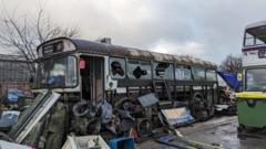 Vandals cause £20k damage at Staffordshire old bus repair firm - BBC News