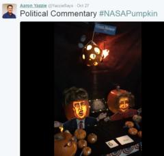 Nasa engineers carve hi-tech pumpkins in annual competition - BBC News
