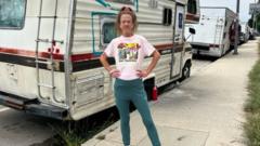 Van life is far from glamorous on LA's streets - BBC News